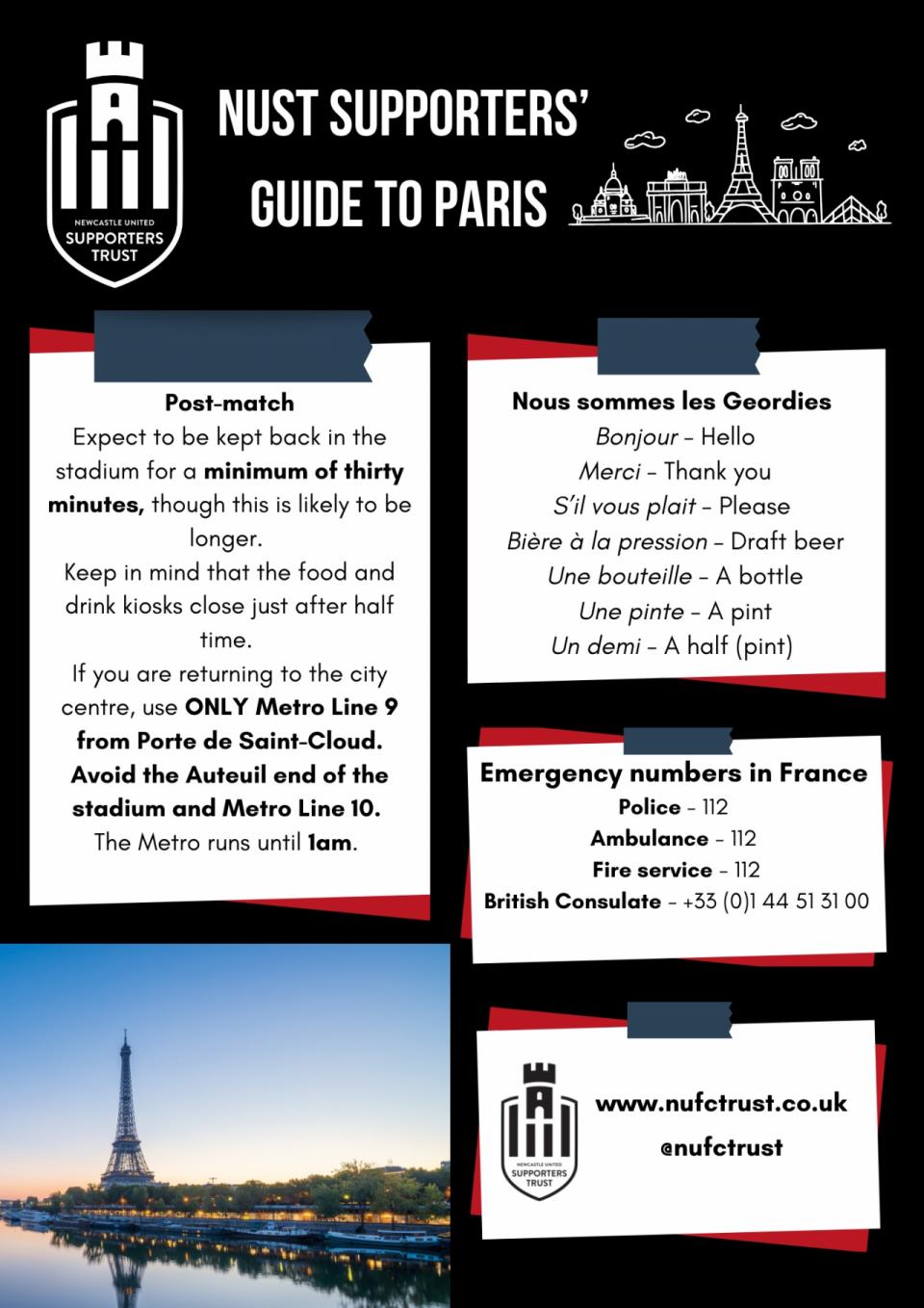 Supporters' Guide to Paris Saint Germain: Newcastle United Supporters Trust